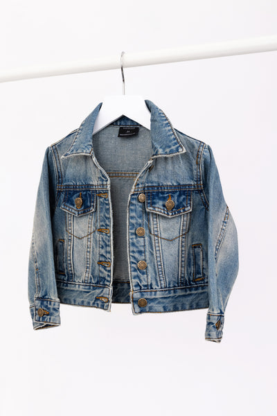 Mini Applique Denim Jacket – Lemon Drop Children's Shop